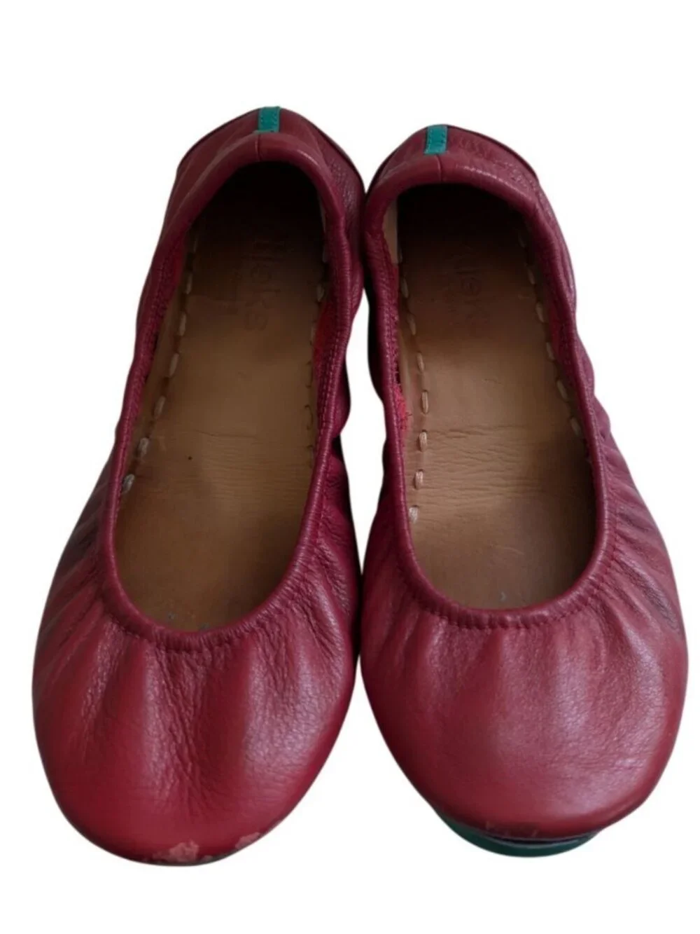 Tieks | Shoes | Tieks Size 7 Burgundy Cardinal Red Leather Ballet Flat ...